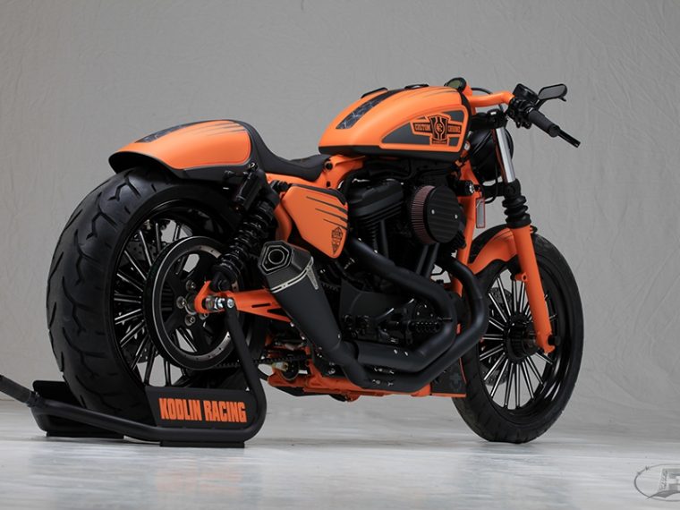 Harley-Davidson 750 street rod by Mean Green Customs