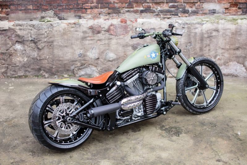 Harley Davidson Bobber FXCW Rocker 'Air Force' by Nine Hills