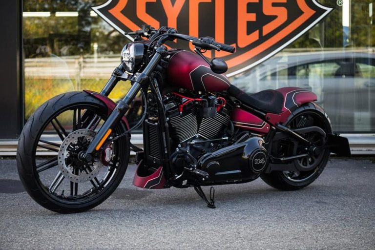 Harley-Davidson Softail motorcycle 'Red Edge' by BTChoppers