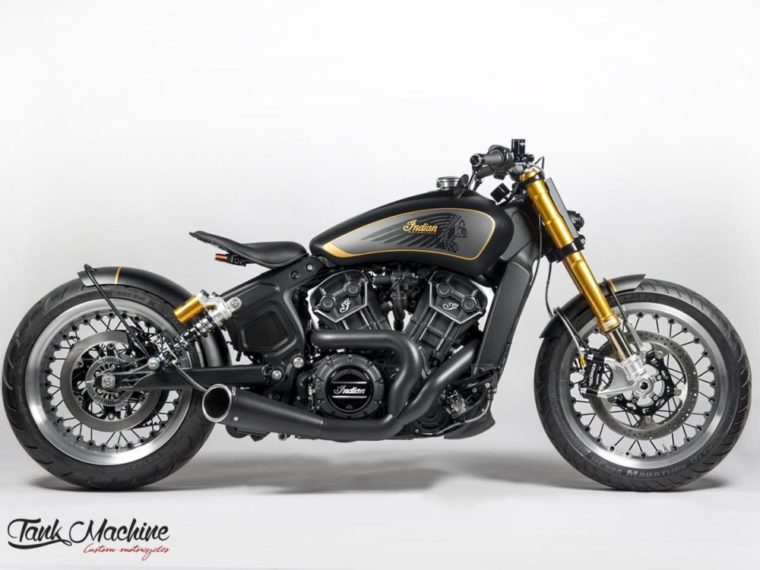 Indian Scout 1200 Custom Bobber build by Moore Speed Racing