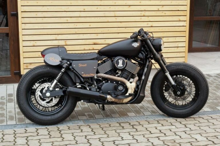 Harley-Davidson 750 street rod by Mean Green Customs