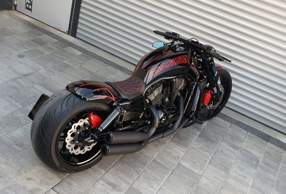 Harley Davidson 300 Red Stripes Night Rod By Bad Boy Customs