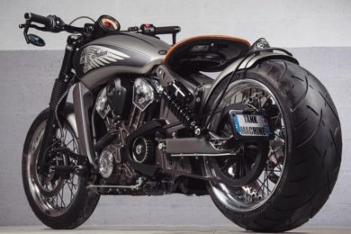 Indian Scout 240 "Skull" by Tank Machine