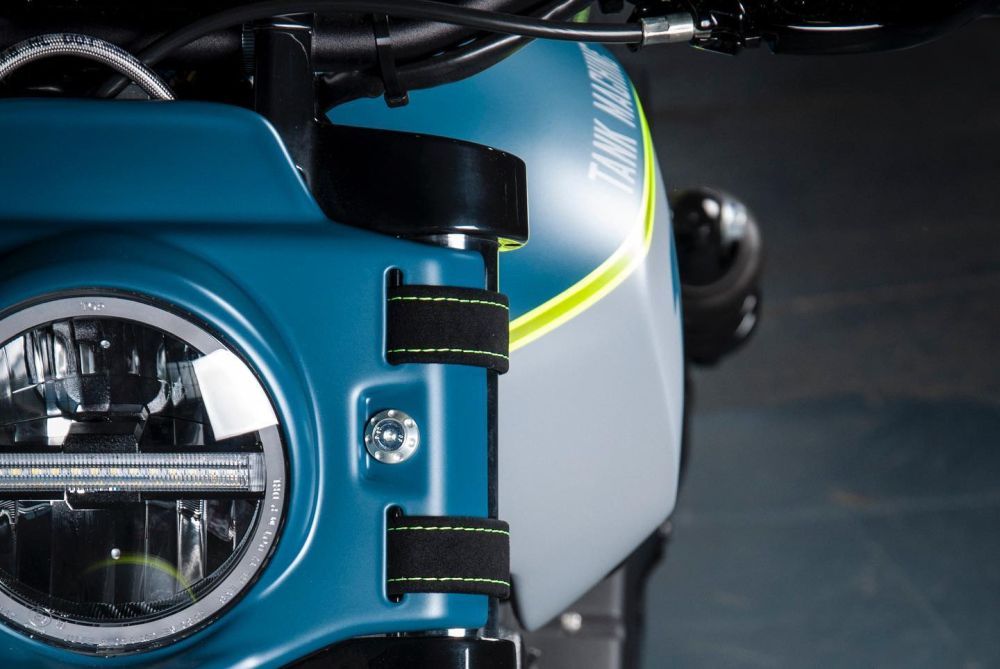 Indian Scout motorcycles "NEON #01" by Tank Machine