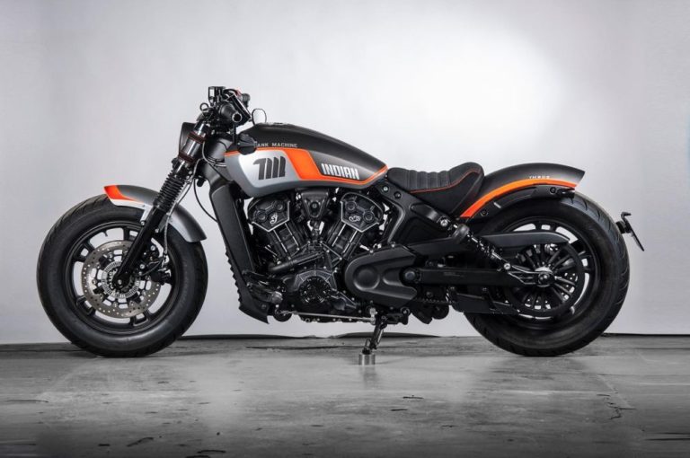 Indian Scout 240 "Skull" by Tank Machine