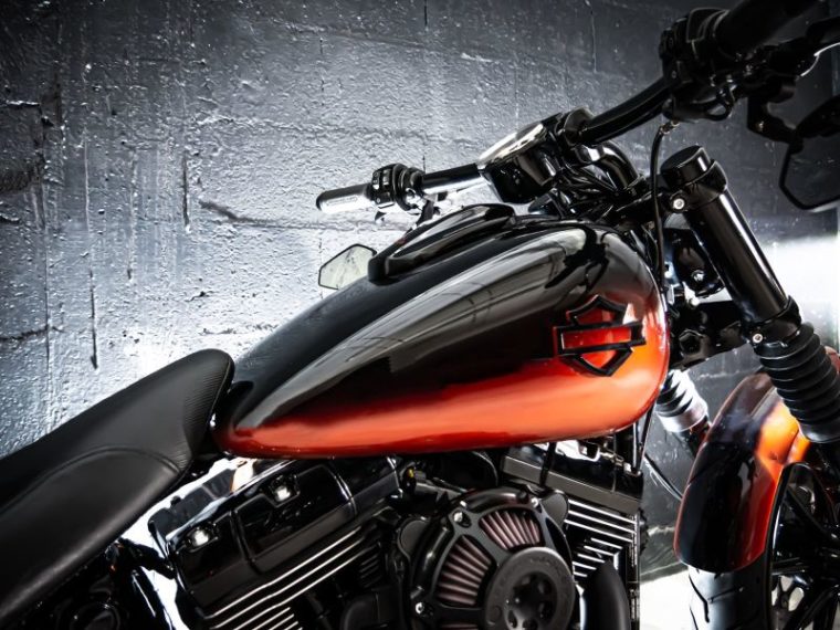 Harley-Davidson Orange Breakout by Melk