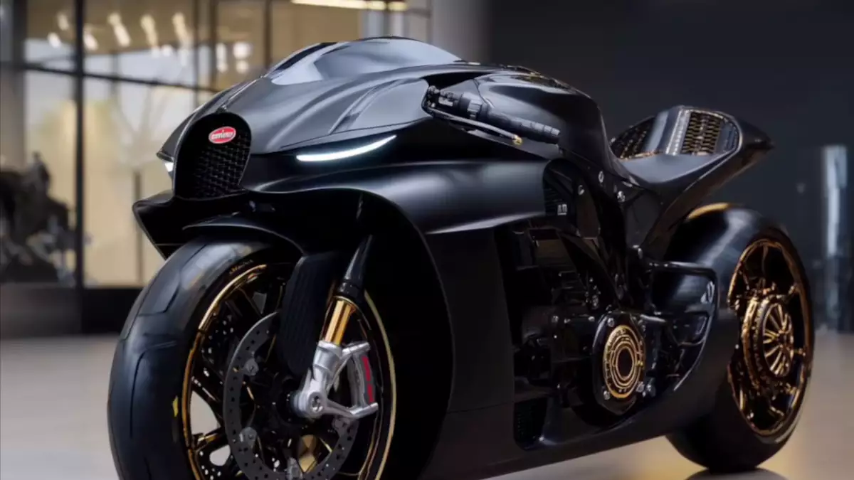 Bugatti-Inspired AI Motorcycle Concept